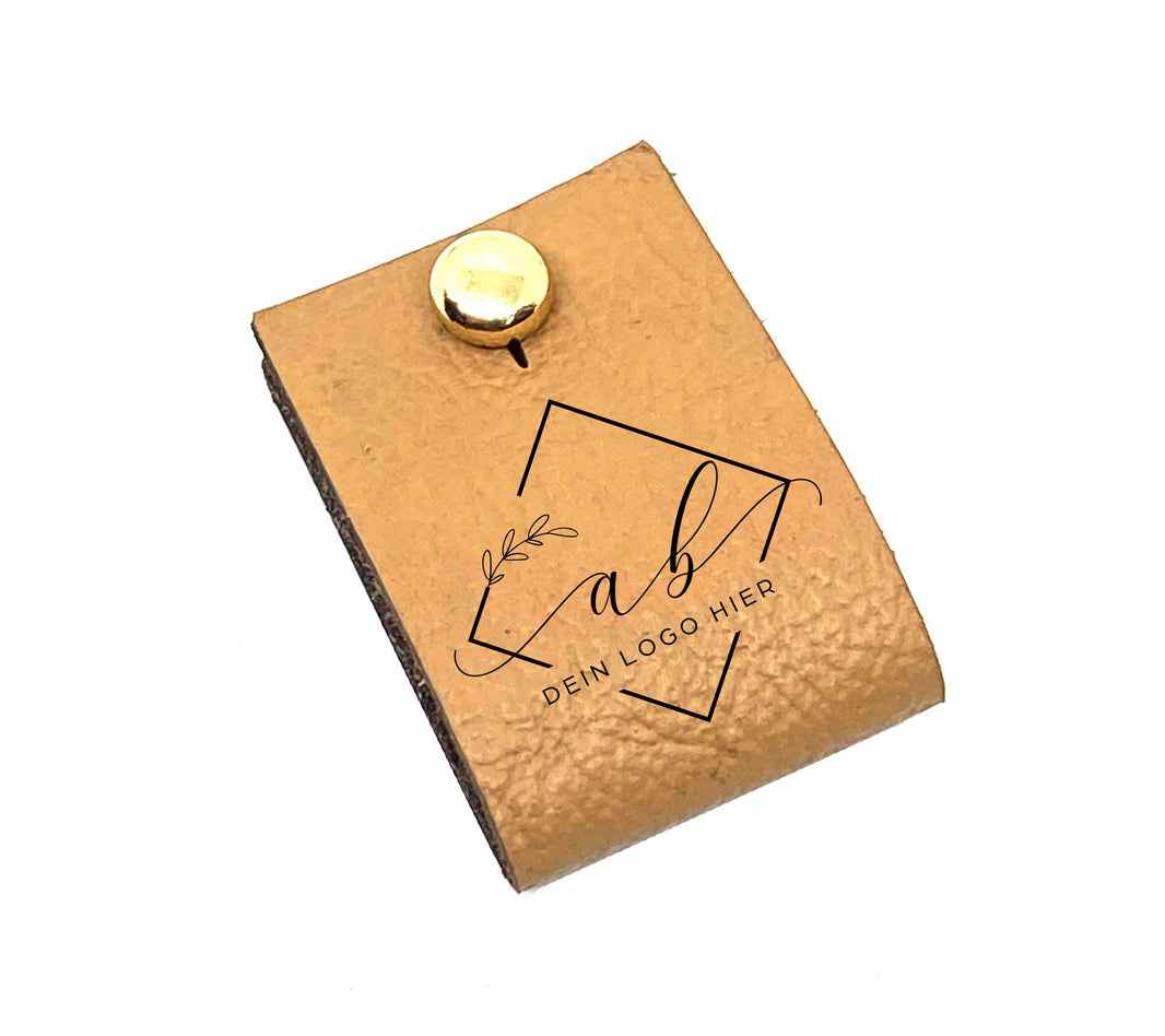 Lederlabels ab 1 Stück selbst gestalten oder fertige Designs wählen ...